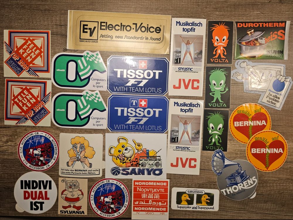 Sticker EVoice VOLTA Thorens Grundig Dual Olivetti Tissot F1 | Kaufen ...