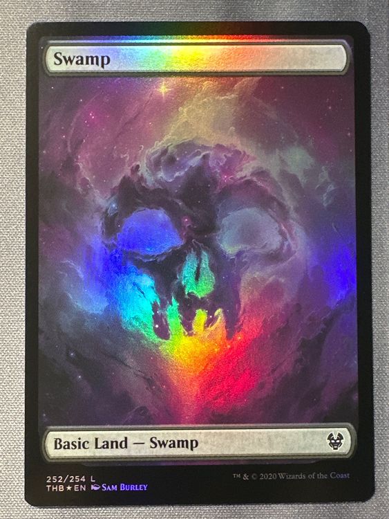 Full Art Basic Land Swamp FOIL Theros beyond Death (Neu (gemäss ...