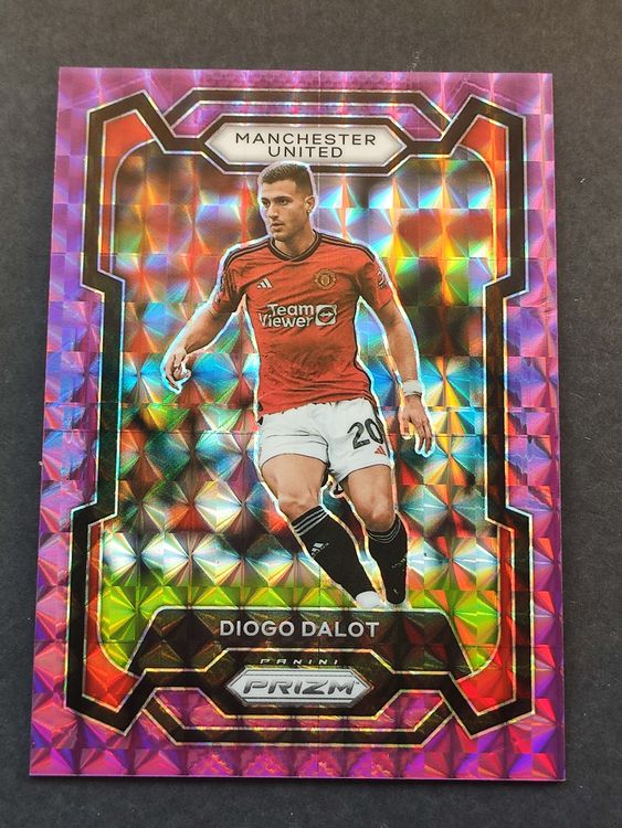 Diogo Dalot /140 Pink Mosaic Prizm 23-24 Manchester United (Gebraucht ...