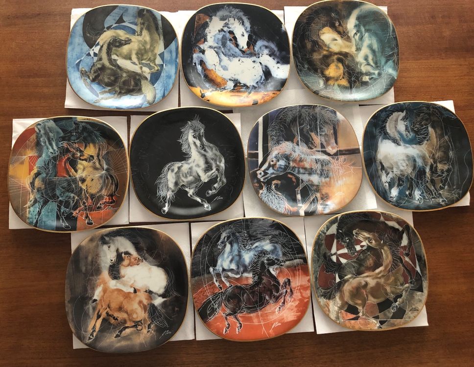 Sammelteller (10 Stk.) mit Pferdenmotiven Hans Erni | Kaufen auf Ricardo