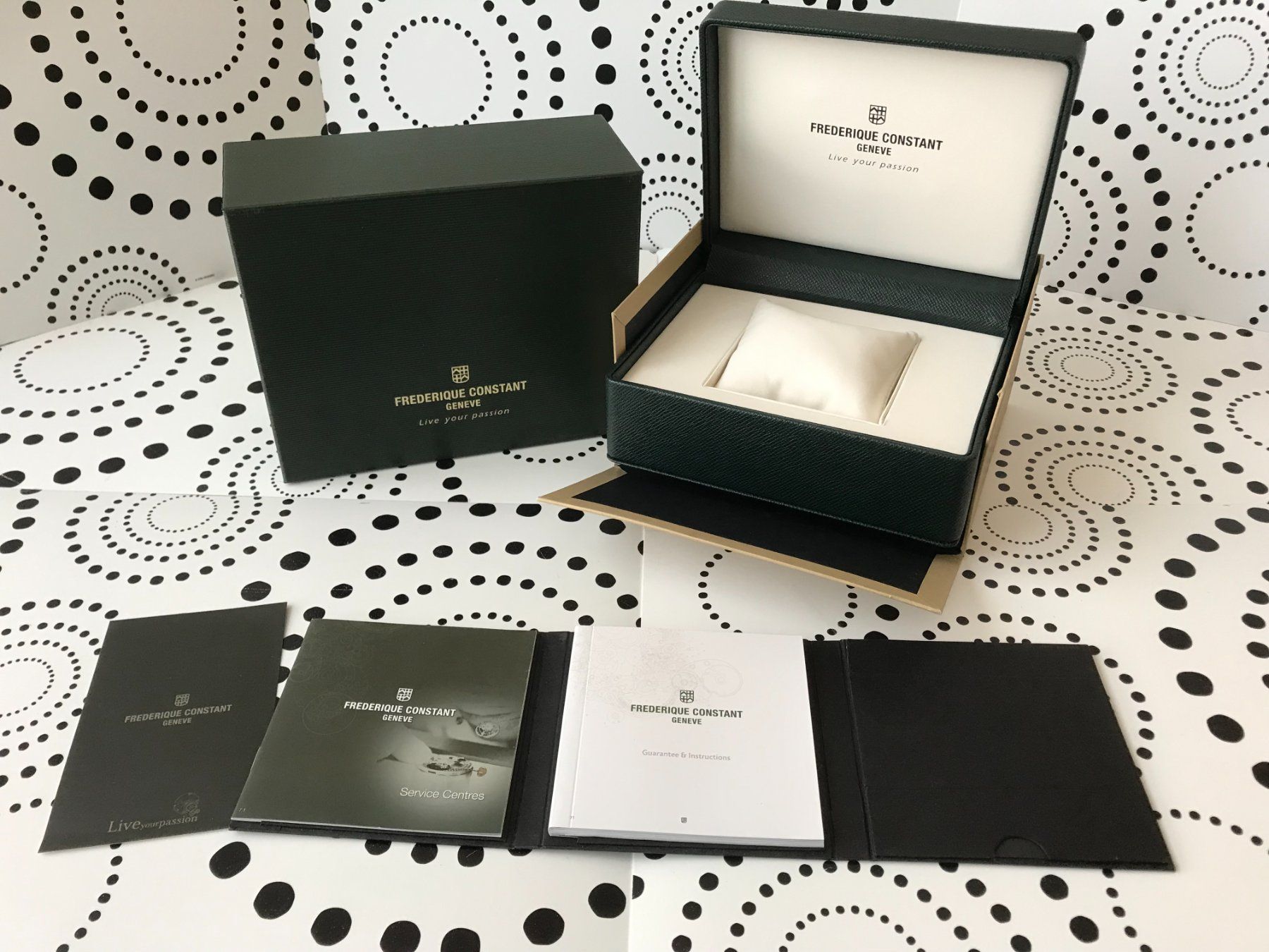 FREDERIQUE CONSTANT GENEVE WATCH CASE BOX + OPERATING NEW ! (Neuf (Voir ...