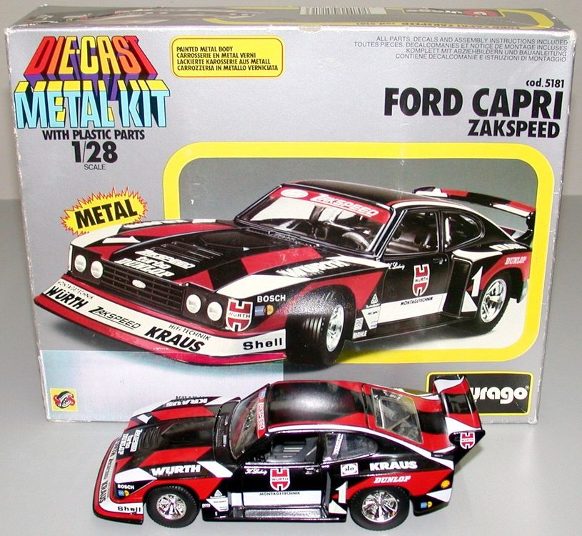 Ford Capri Turbo Zakspeed, BBURAGO METAL KIT 1:24 (Neu und ...