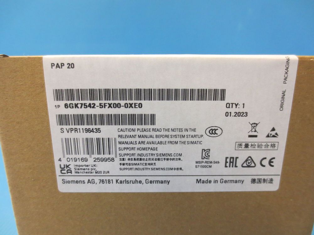 Siemens Simatic CP 1542-5 Modul 6GK7542-5FX00-0XE0 OVP (Neu und ...