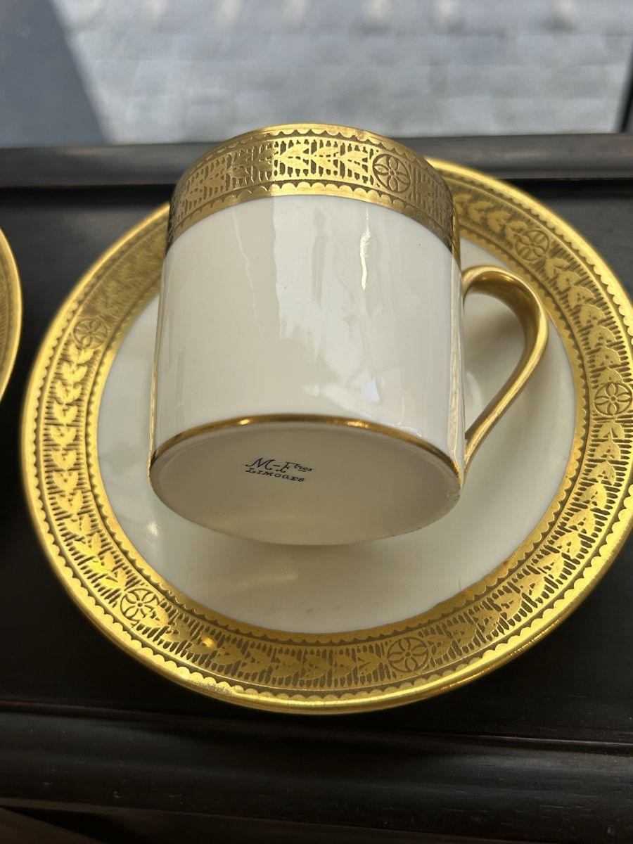 MF Tres Limoges Kaffeetassen, Frankreich. Pures Gold! (Usato) a Losone ...