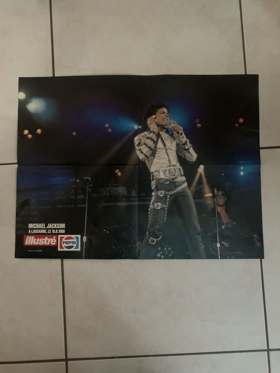 Poster Michael Jackson Lausanne 1988 Illustré Pepsi | Kaufen auf Ricardo