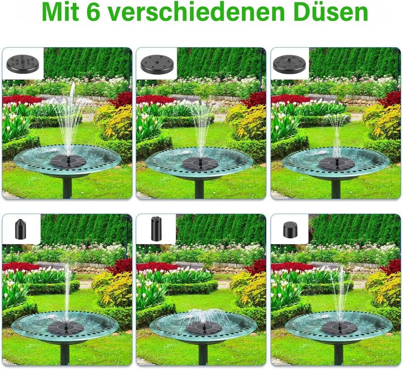 Springbrunnen Verbesserter Solar Teichpumpe mit 6 Effekte (Neu und originalverpackt) in Herisau ...
