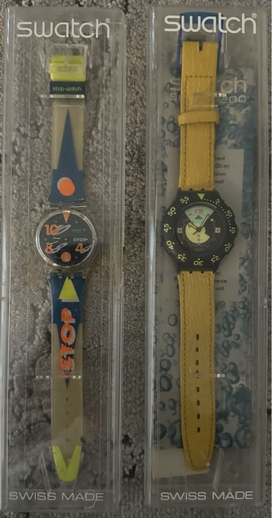 2xSammler Schwatch Uhren mit Original Verpackung (Gebraucht) in ...