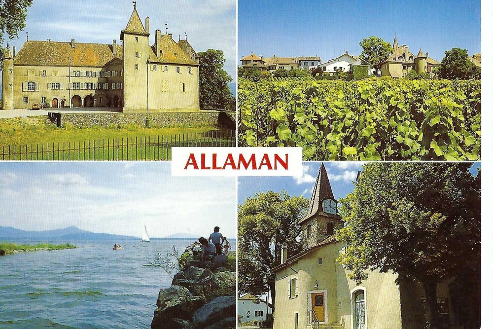 Allaman, Schloss, Dorf Reben, See (Gebraucht) in Thun für CHF 1.8 – mit ...