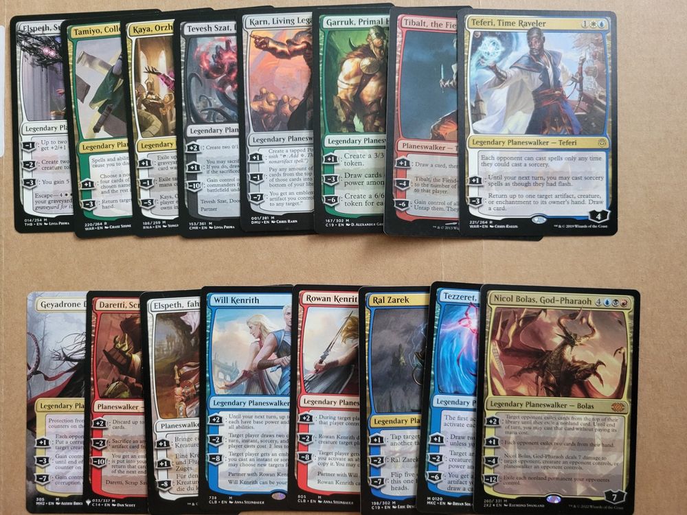 MtG - Planeswalker 16 Mythic + 2 Rares inkl. 2 Emblem (Gebraucht) in ...