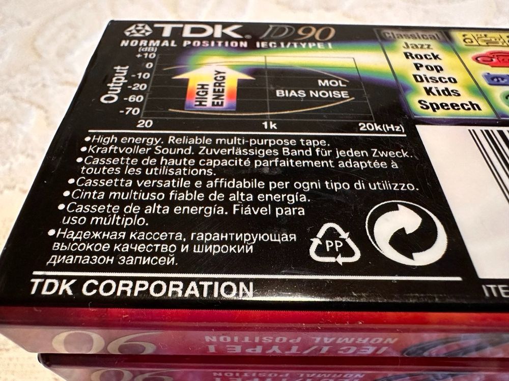 TDK D90 Normal Position Kassetten, 4 Stk. - Neu & OVP (Neu und ...