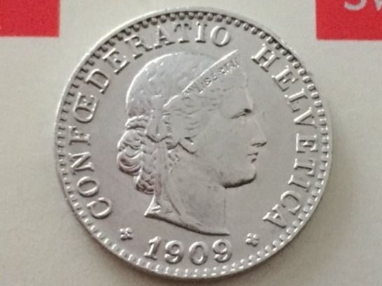 20 Rappen 1909 ss-vz, nur 2,0 Mio! (Gebraucht) in Elsau für CHF 1.3 – mit Lieferung auf Ricardo ...
