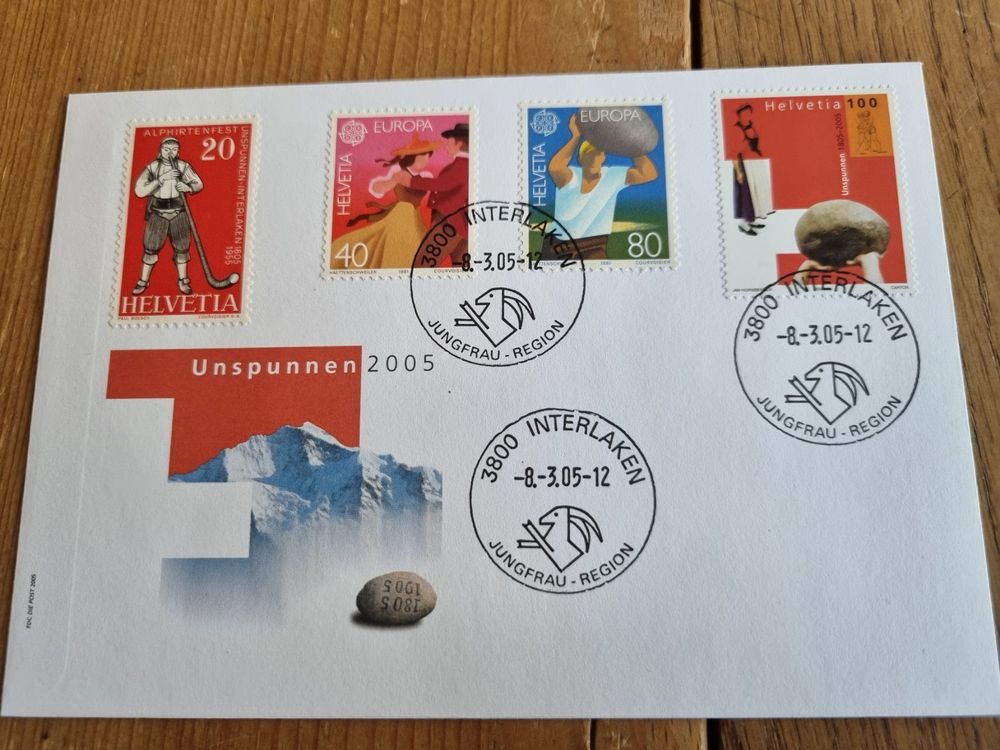 2005 FDC Combo Unspunnen | Kaufen auf Ricardo