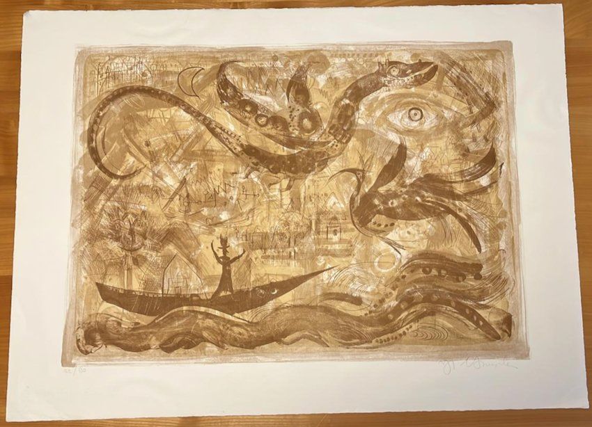 Lithografie handsigniert Hans Rudolf Strupler (ID b3243) (Gebraucht) in Gelterfingen für CHF 50 ...