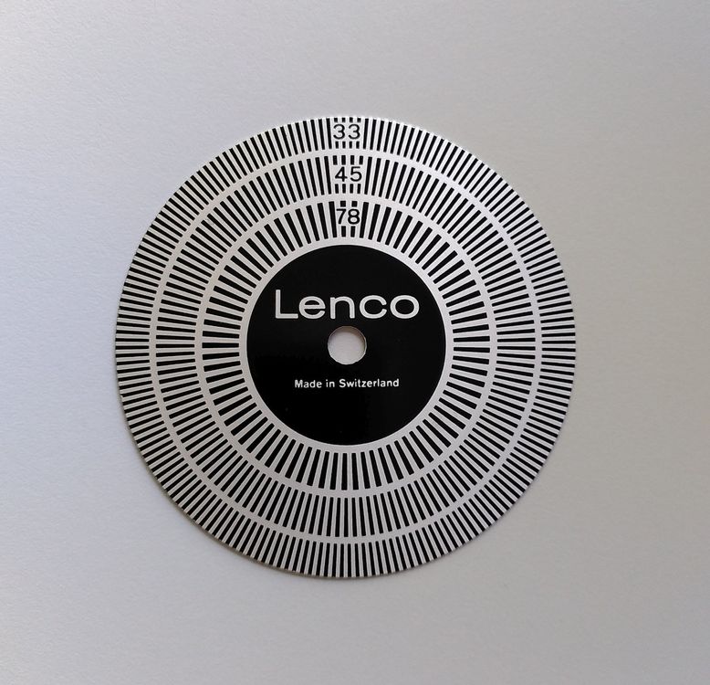 Stroboskopscheibe Lenco (Gebraucht) in Wallbach für CHF 3 – mit Lieferung auf Ricardo kaufen