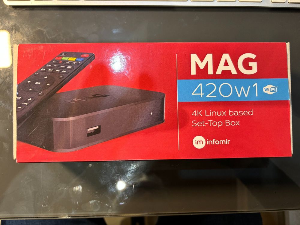 HB-DIGITAL MAG 420w1 Original Infomir 4K IPTV Set TOP Box (Gebraucht ...