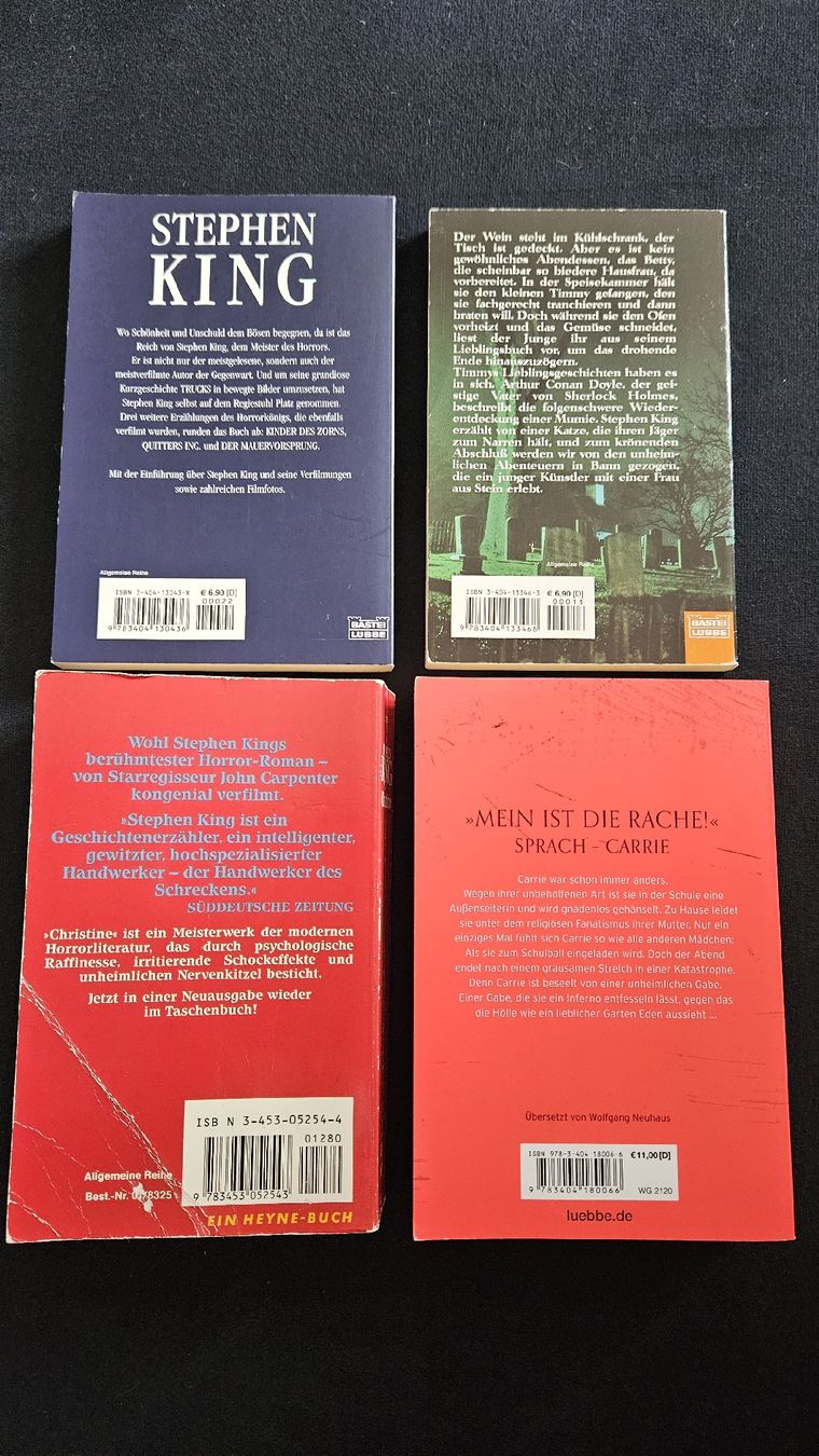 Stephen King Taschenbücher Deutsch (Gebraucht) in Zeiningen für CHF 15 ...
