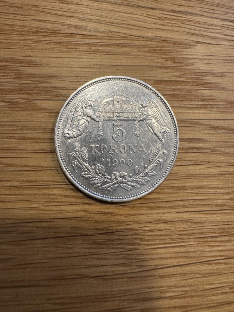 Alte 5 Kronen Münze, 1900, Franz Josef, Top Zustand! (54) (Gebraucht ...