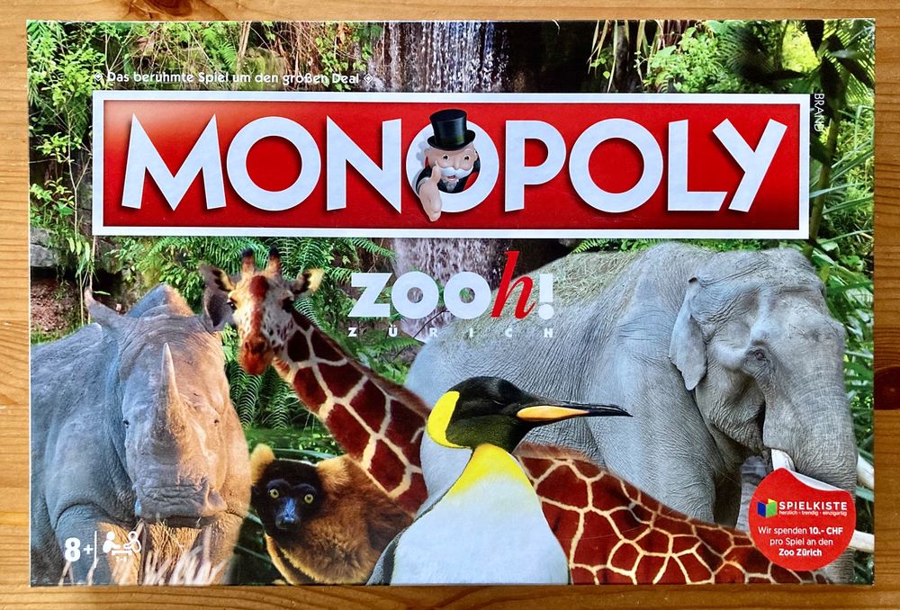 Limitierte Erstausgabe: Monopoly Zoo (Zooh!) Zürich-Edition (Neu (gemäss Beschreibung)) in ...