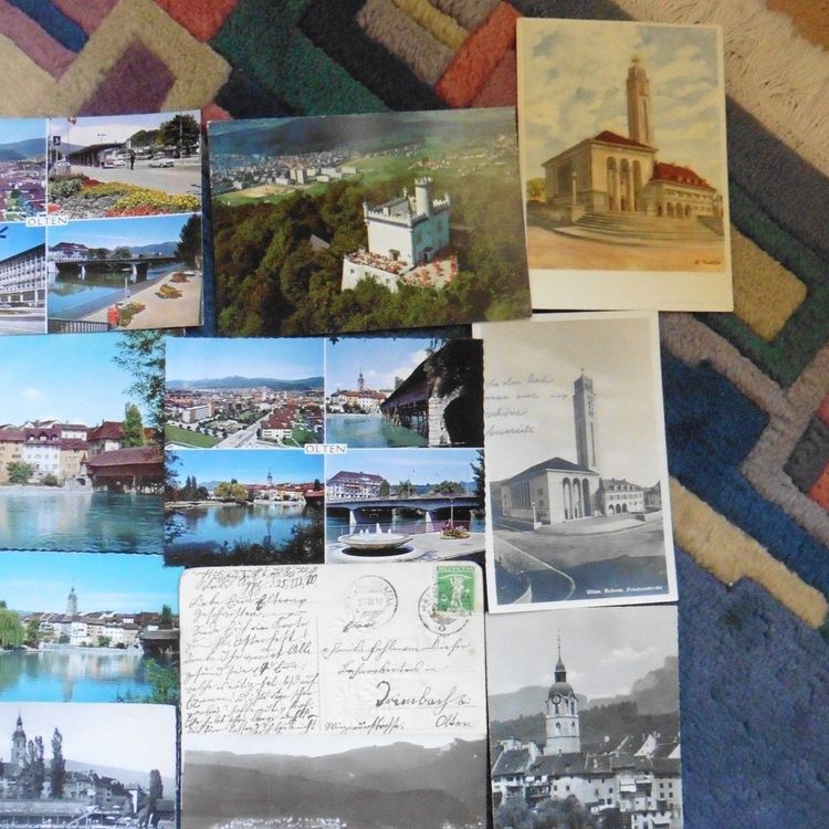 Olten,32 Fotos/Lichtdrucke,Stadt,Übersicht,Strandbad,Leute.. | Kaufen ...