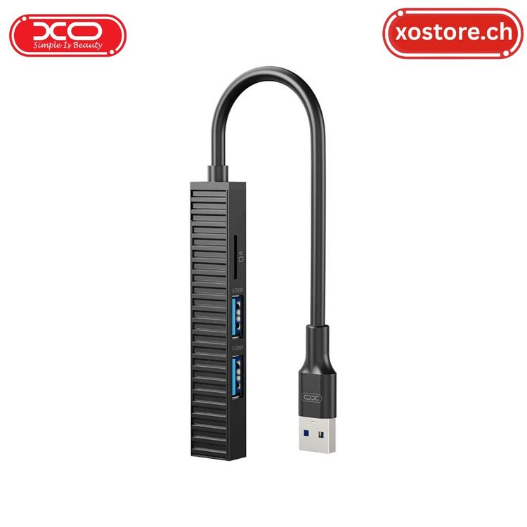 XO HUB014A 4-in-1 USB-A Docking Station mit TF-Slot (Neu und ...