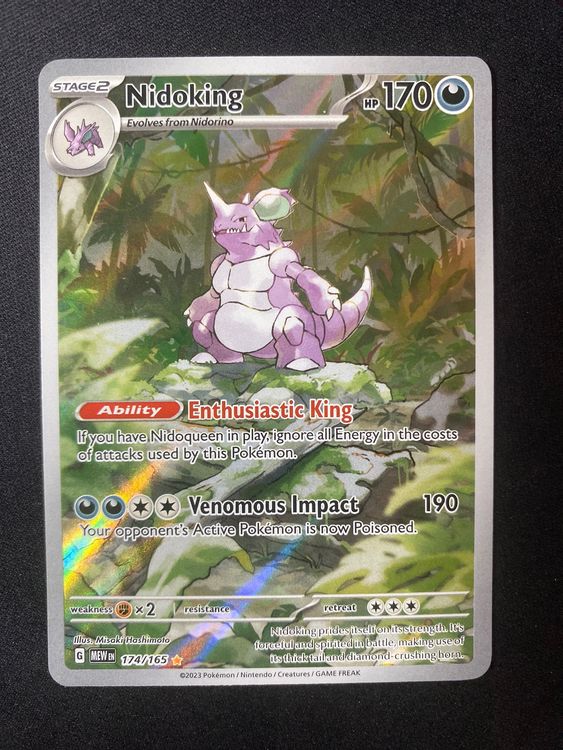 Nidoking 174 - Illustration Rare - MEW 151 - EN | Kaufen auf Ricardo