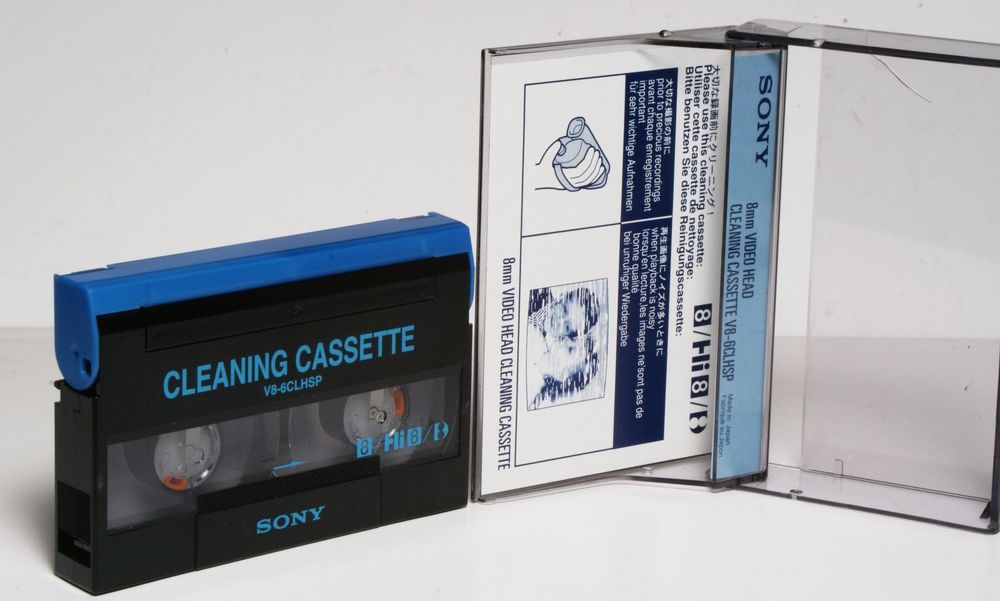 SONY 8mm / Hi-8 / video Head Cleaning Cassette V8-6CLHSP (Gebraucht) in ...