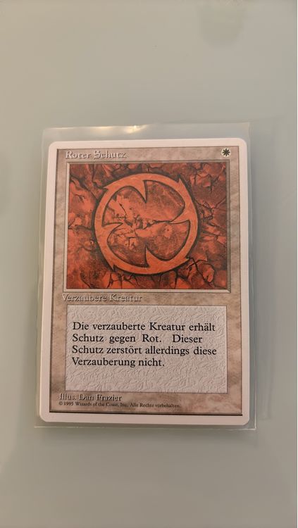 Magic Karte - Roter Schutz (Gebraucht) in Anglikon für CHF 5 – mit Lieferung auf Ricardo kaufen