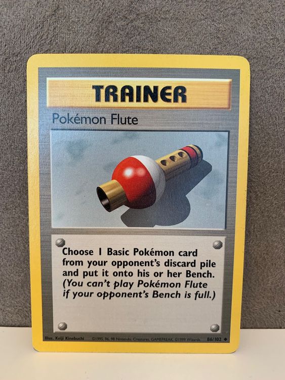 86/102 Pokémon Flute Trainer ENG Pokemon Base Set | Kaufen auf Ricardo