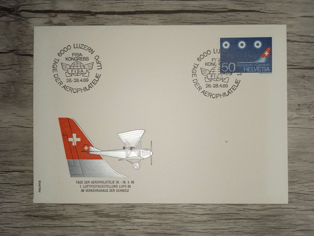 TR02 Enveloppe + Timbre Suisse 1969 (Gebraucht) in Cousset für CHF 0.6 – mit Lieferung auf ...