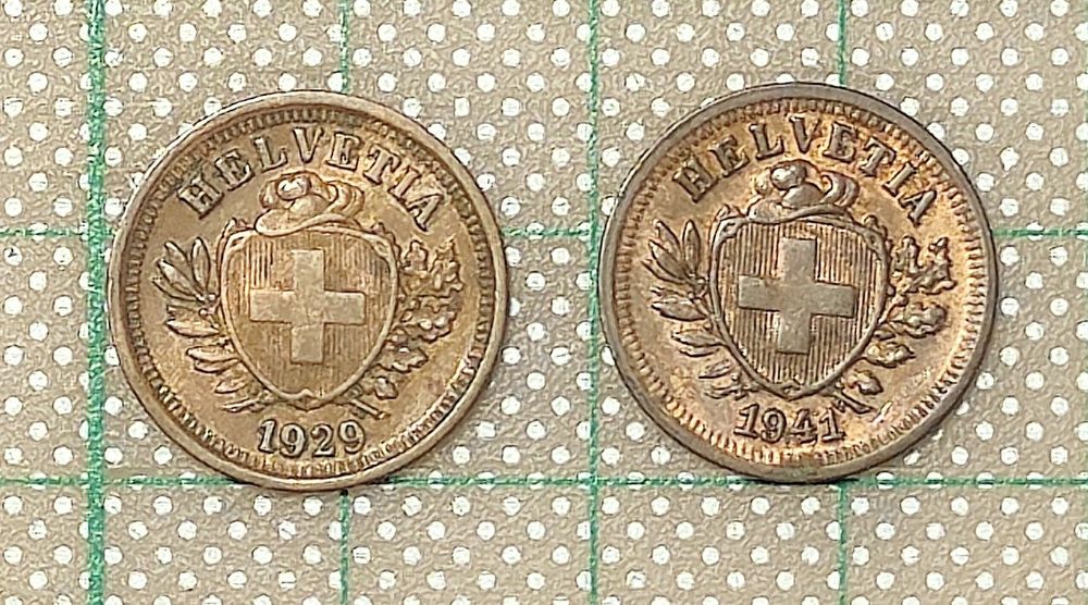 2 alte Münzen (Schweiz) (Gebraucht) in Heimberg für CHF 2 – mit ...