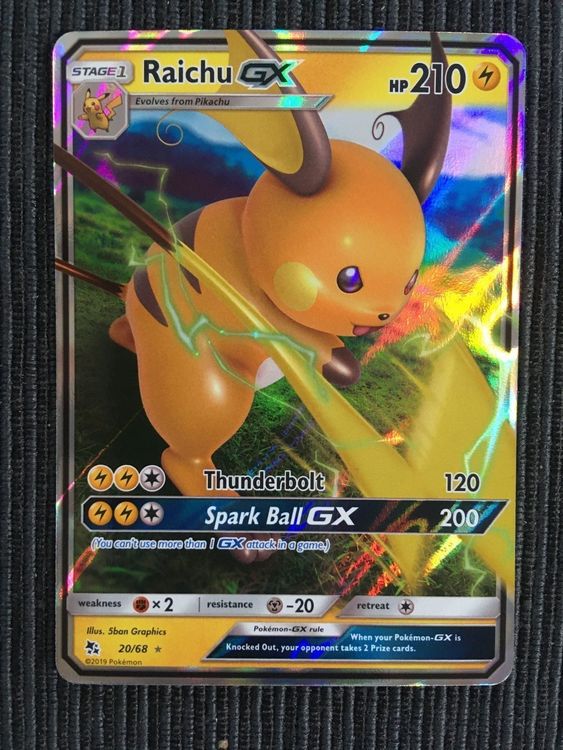 Pokemon Karte Raichu GX Hidden Fates Mint | Kaufen auf Ricardo