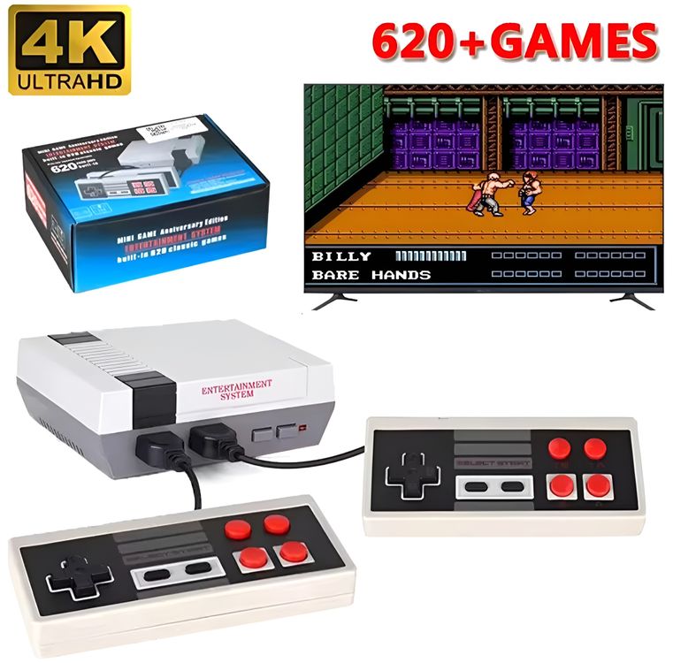 Retro Mini Gaming Console – 620 Classic Games Built-In | Acheter sur Ricardo