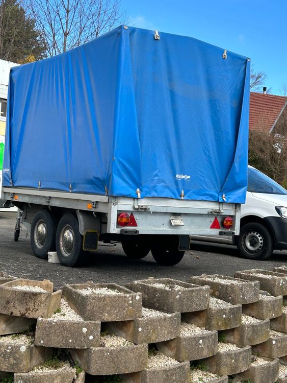 Remorque basculante double essieux bâchée | Kaufen auf Ricardo