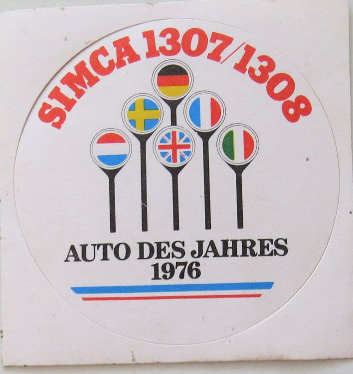 Sticker Simca 1307 / 1308 1976 (Neu (gemäss Beschreibung)) in Ettingen für CHF 0.9 – mit ...