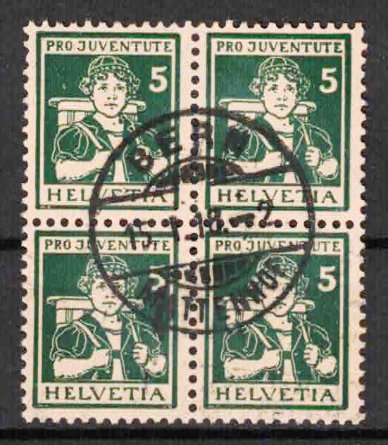 PJ 1916 J5 im 4er-Block ʘ, Kat.550.- (Neu (gemäss Beschreibung)) in Nuglar für CHF 82 – mit ...