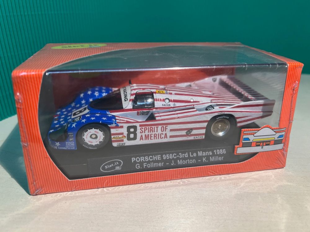 PORSCHE 956C «3rd. Le Mans 1986» SPIRIT OF AMERICA Slot.it (Neu und ...