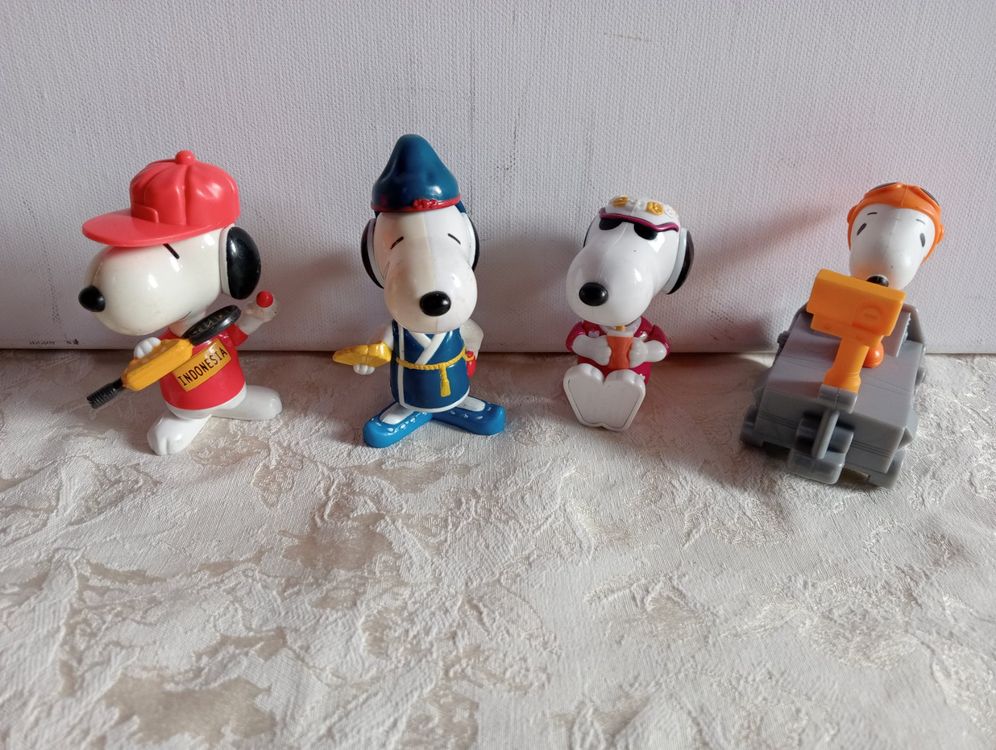 4 Snoopy Figuren McDonalds Happy Meal 3 von 1999, 1 von 2019 | Kaufen auf Ricardo