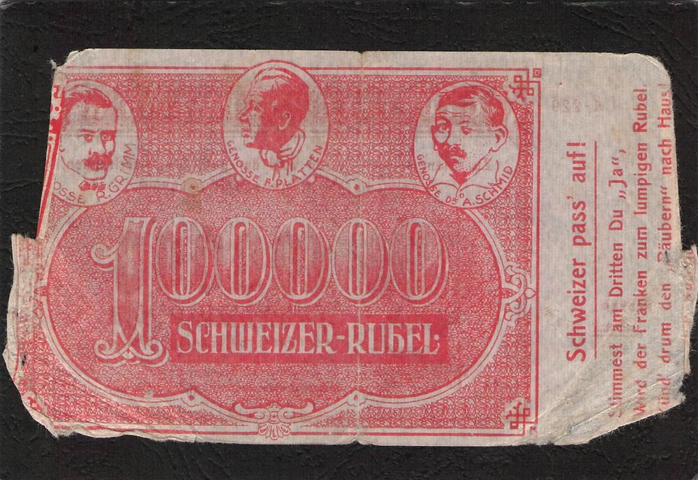 100000 Rubel Schweizer Abstimmung 1921 , Vermögensabgabe (Gebraucht) in ...