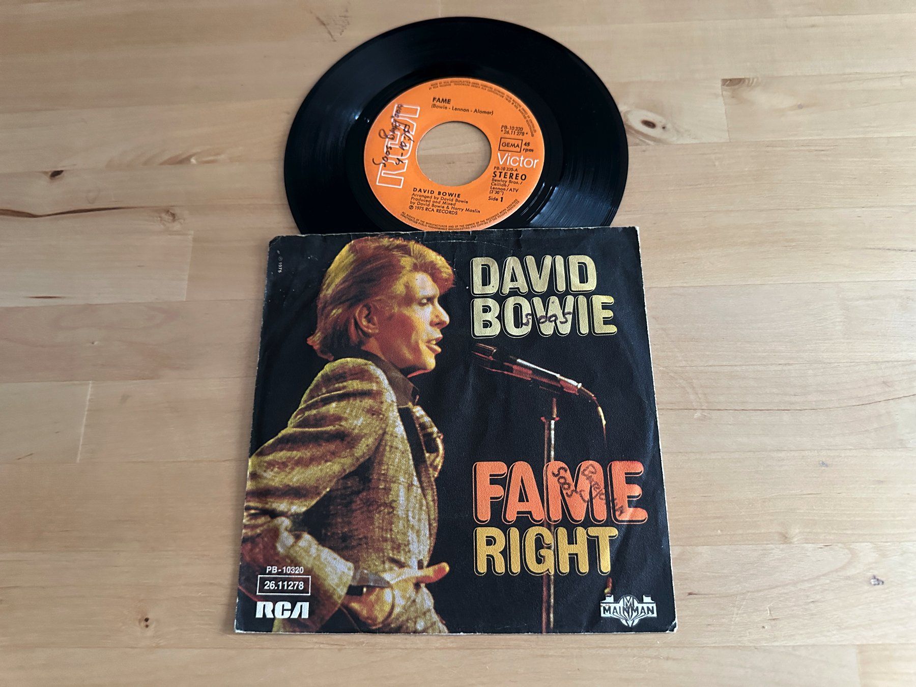 DAVID BOWIE tolle rare original Single Fame Kult Top 1975 (Gebraucht ...