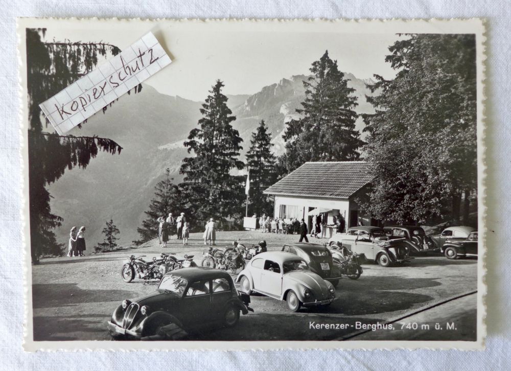 AK CAFÈ KERENZER BERGHUS GL, belebt, Oldtimer (Gebraucht) in Wallisellen für CHF 7 – mit ...