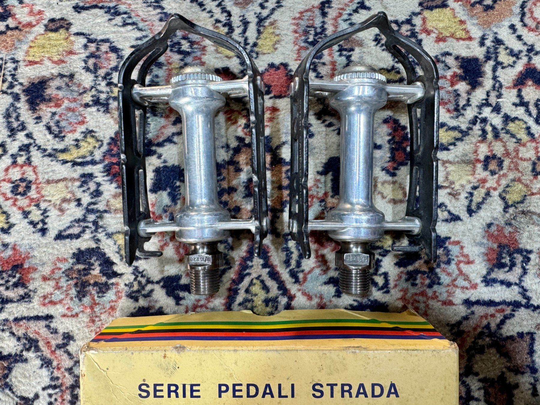 70s CAMPAGNOLO Pedale Super Record Titanium +Box Rennvelo gZ (Gebraucht ...