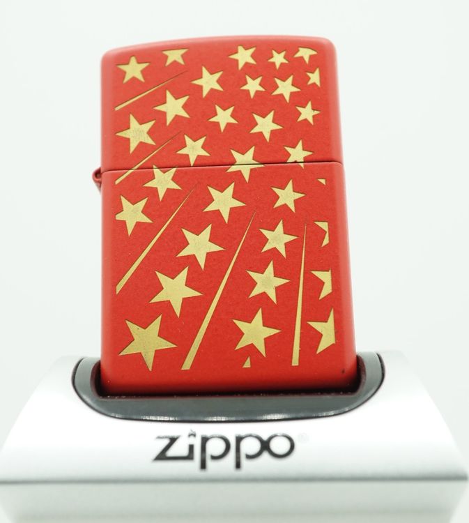 ZIPPO® GOLDEN STARS - print - 2017- UNGEZUENDET (Neu (gemäss ...