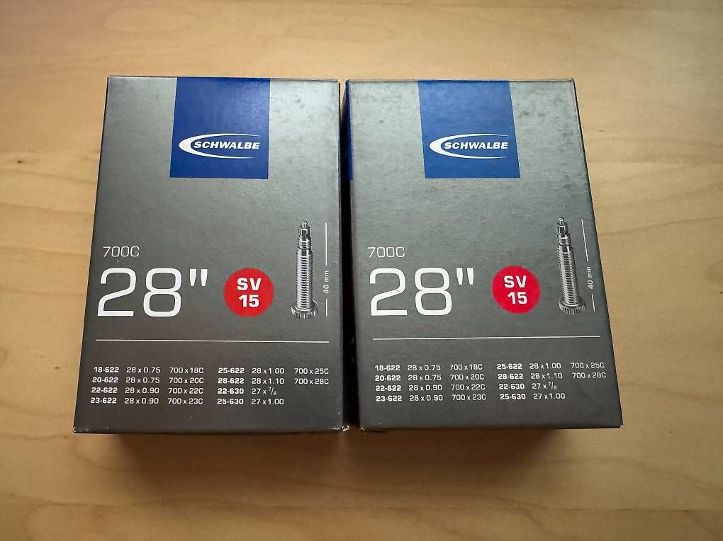 Veloschlauch Schwalbe Sv15 700C 40mm 28" (x2 St. ungeöffnet) (Neu und ...