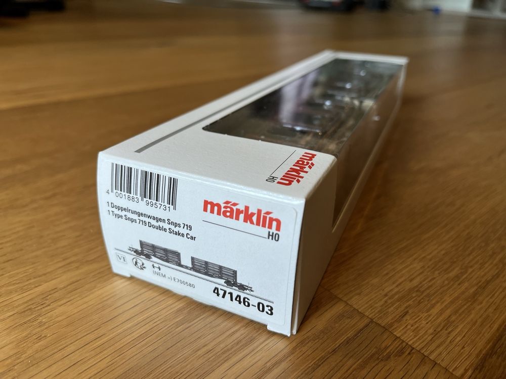Märklin 47146-03 - Doppel Rungenwagen Snps Holz | Kaufen auf Ricardo