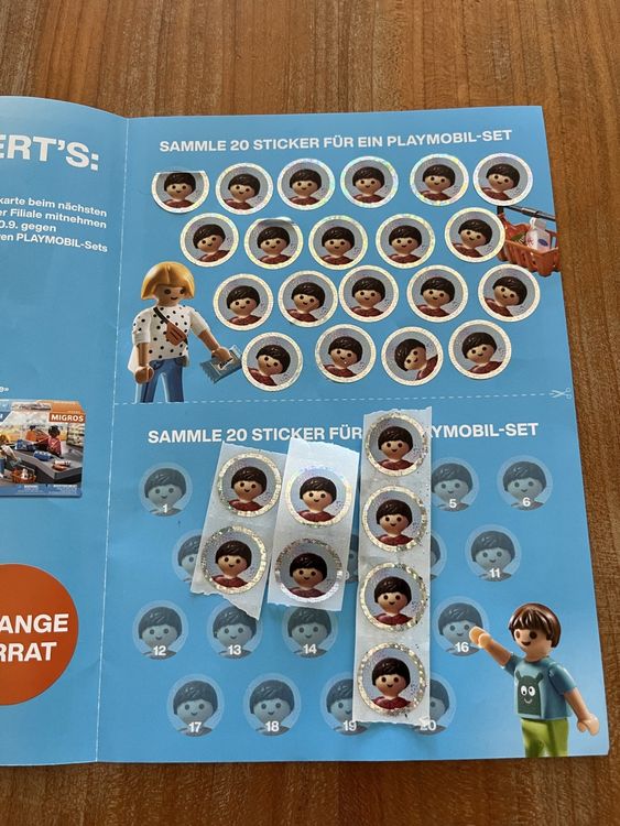 Migros Mania Playmobil Sticker (Neu und originalverpackt) in Niederlenz ...