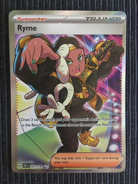 Pokemon Obsidian Flames Ryme Ex Fullart Englisch | Kaufen auf Ricardo