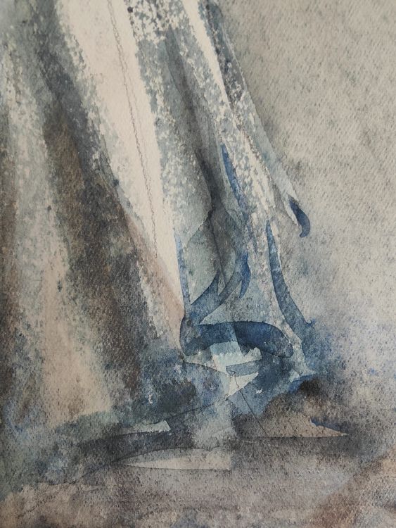 Ancienne aquarelle "nu" début 20° tableau étude art déco (Gebraucht) in Tramelan für CHF 55 ...