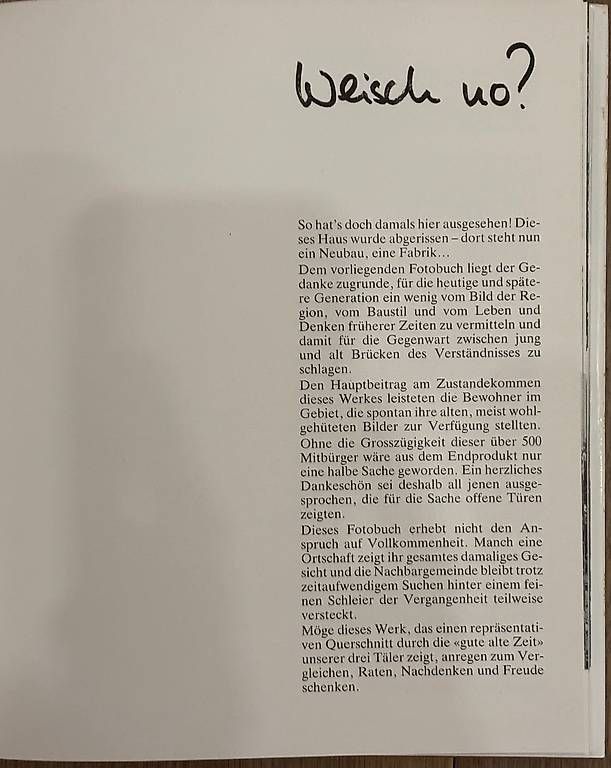 Weisch no ? (Photos aus dem Uerken-, Suhren- und Ruedertal) (Gebraucht ...