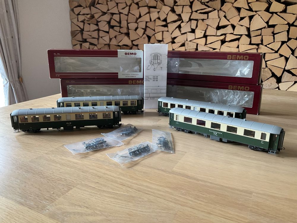 4 wagons voyageurs Bemo RhB HOm | Acheter sur Ricardo