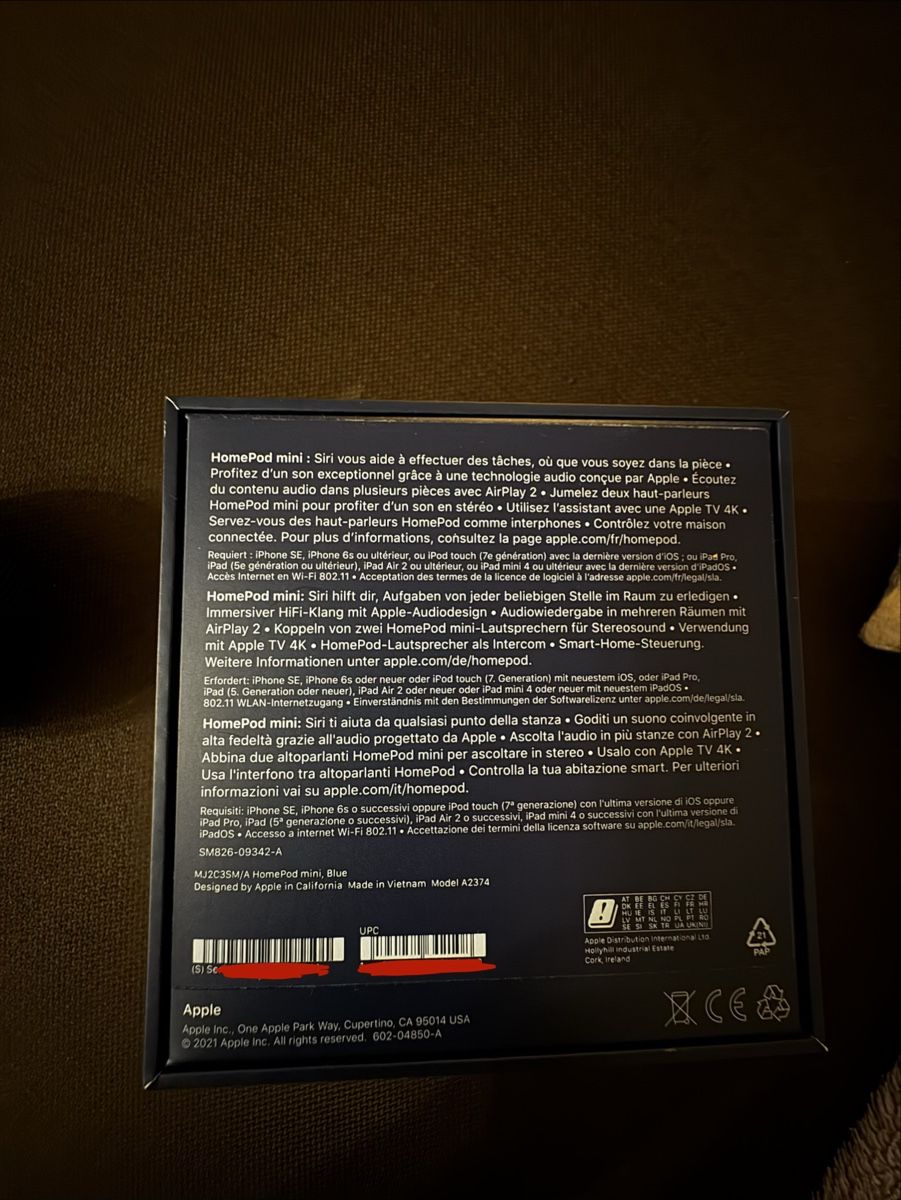 HomePod mini bleu - État neuf, jamais utilisé! (Neuf avec emballage d ...